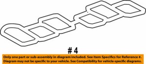 17176-31130 Toyota Gasket, air surge tank to intake manifold 1717631130 ...