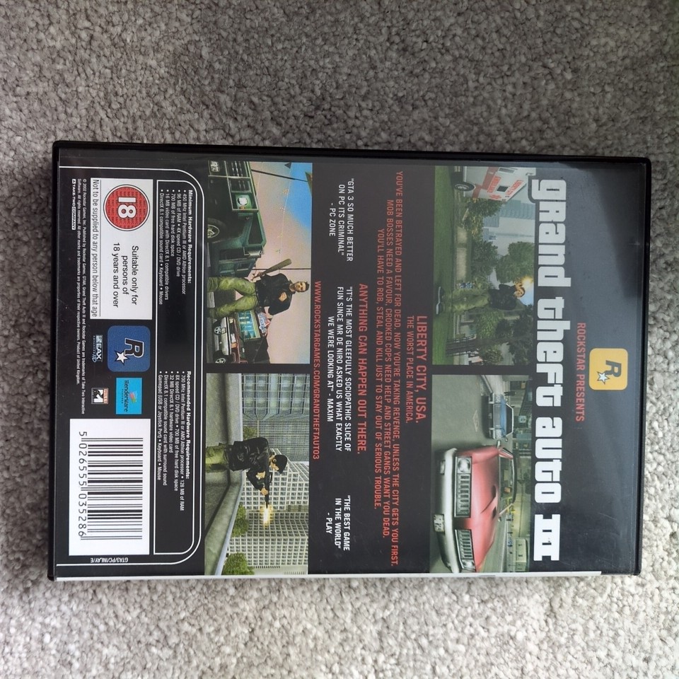 Grand Theft Auto III (PC CD-ROM) | eBay UK