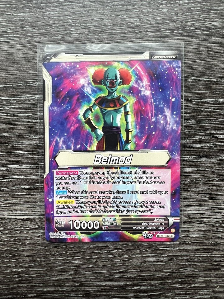 DBS Dragon Ball Prismatic Clash - Belmod God of Destruction BT28-106 ...