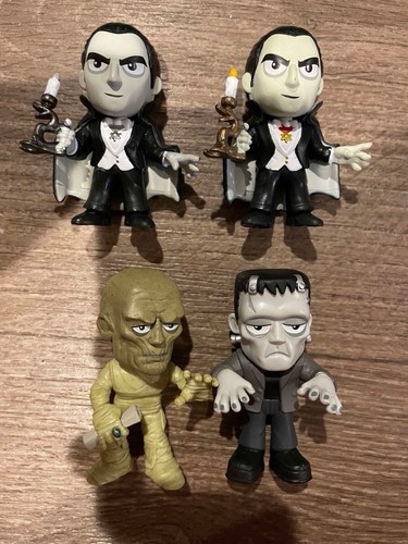 4 Funko Mystery Mini Figure Universal Monsters - DRACULA X2 Mummy ...