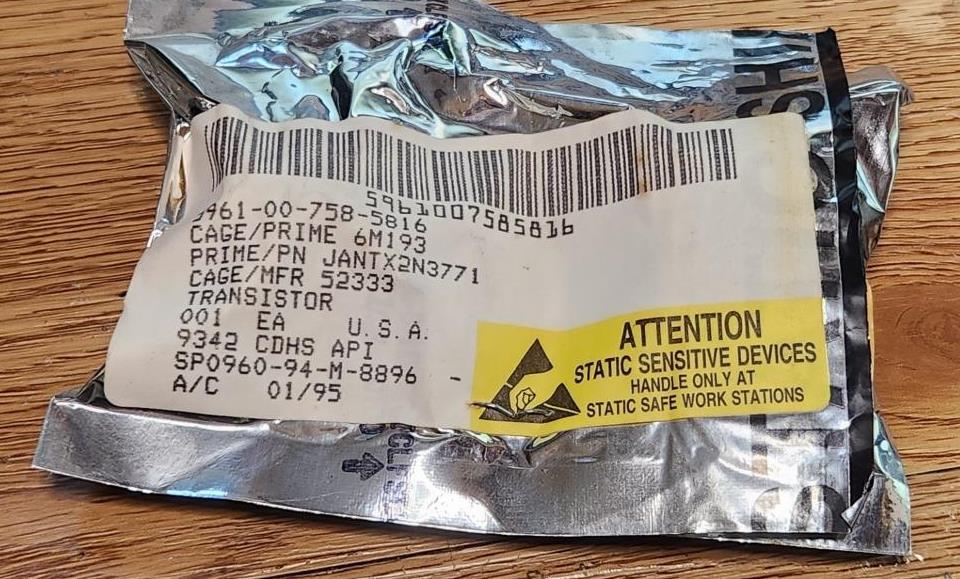 2 LOT JANTX2N3771 NSN:5961-00-758-5816 SURPLUS TRANSISTORS SEALED IN ...