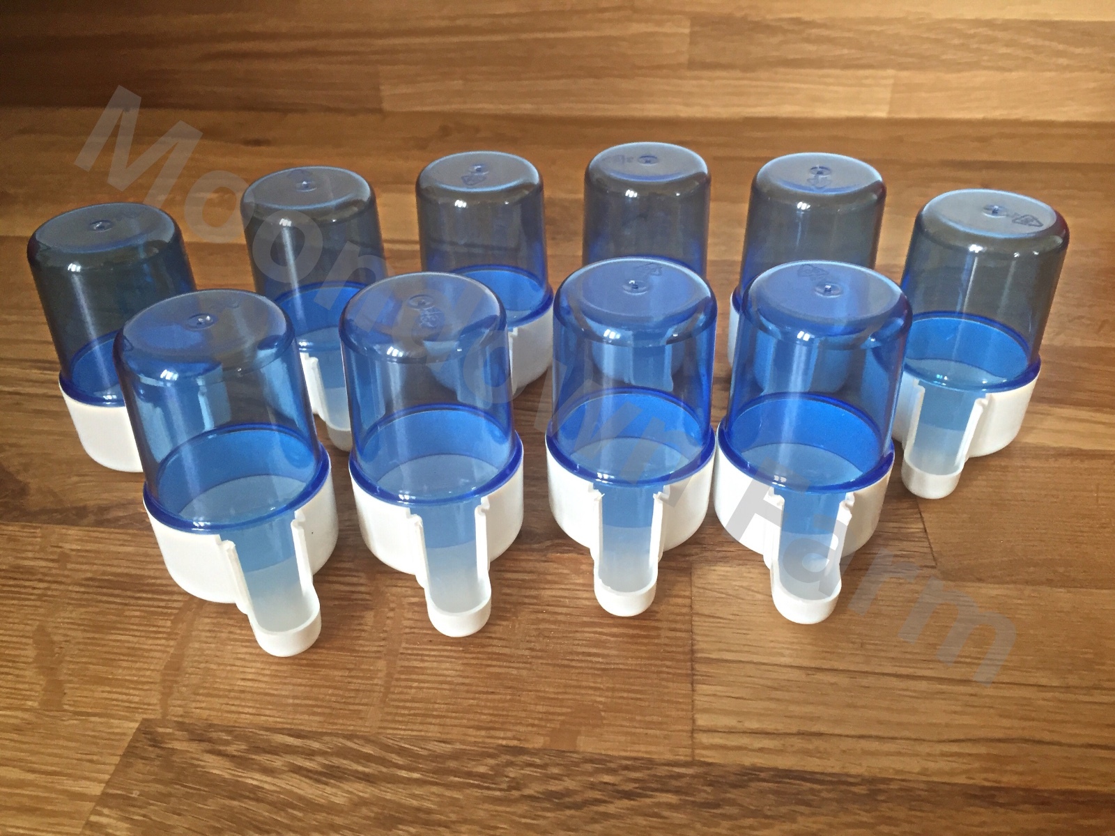 10 x 40cc Small Bird Cage Feeder Water Drinker For Canary Finch etc ...