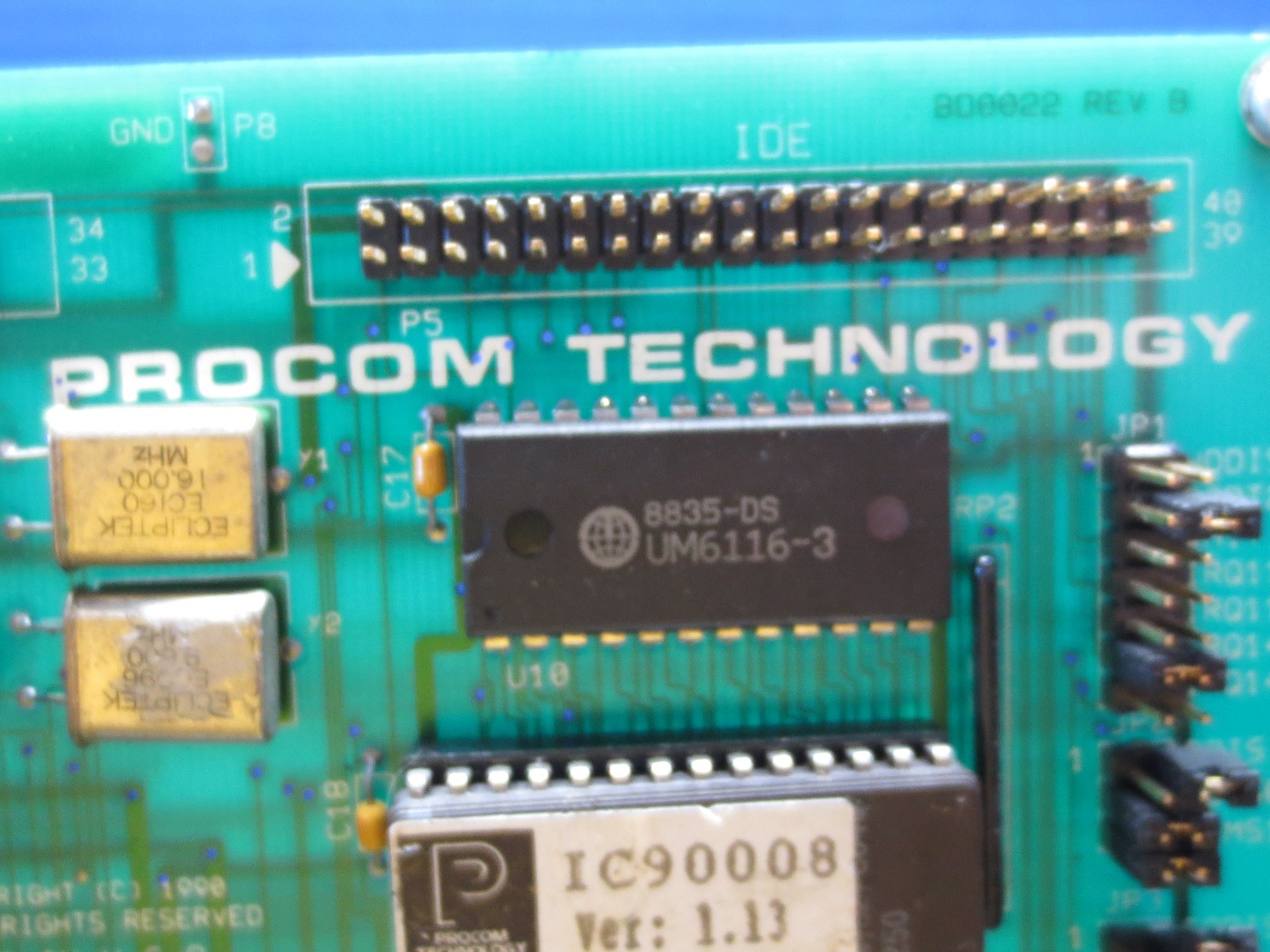 PWBPRO LOG PWB PROCOM TECHNOLOGY BD0022 COUNTER/TIMER PWB 114099-004 114099-004 | eBay Australia