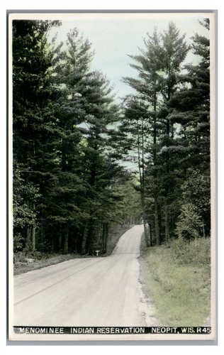 RPPC Menominee Indian Reservation NEOPIT WI Wisconsin Real Photo ...