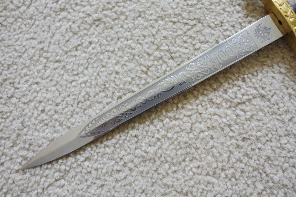 S1082 GOLD CADUCEUS ASCLEPIUS SOVIET UNION CCCP RUSSIAN DAGGER KNIFE ...