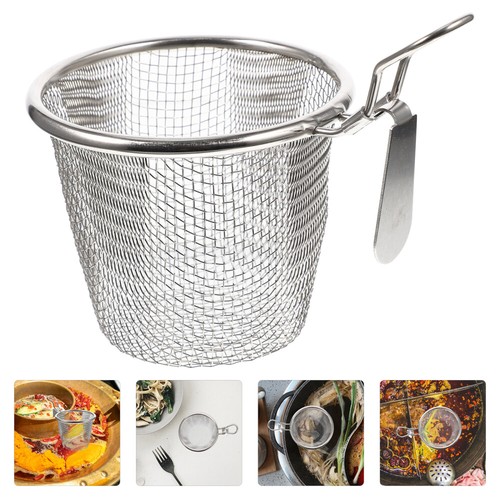 Mesh Filter Baskets Stainless Steel Colander Strainer Deep Pasta Spoon ...