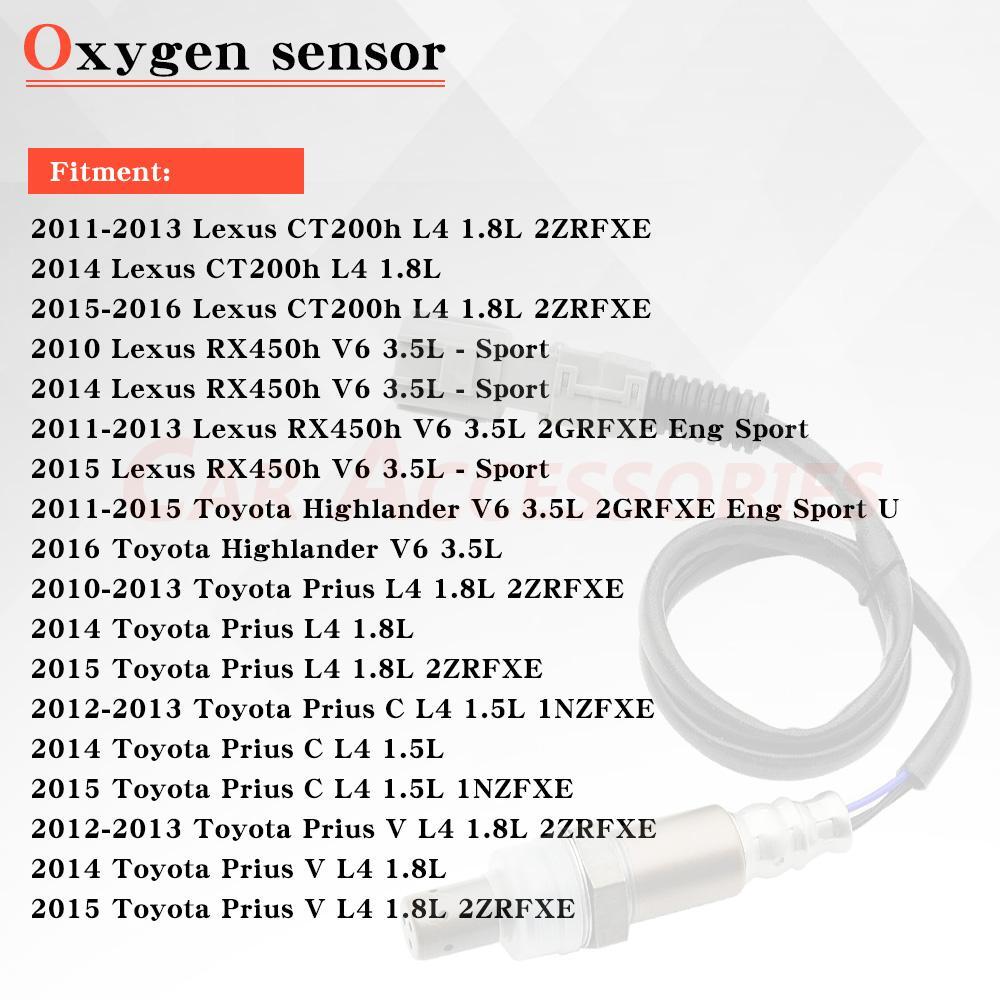 Replacement For 2010-2015 Toyota Prius Lexus CT200h 1.8 Oxygen Sensor ...