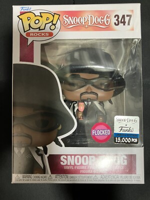 2024 Funk PoP! Rocks SNOOP DOGG #347 FLOCKED Limited Edition of 15,000 ...