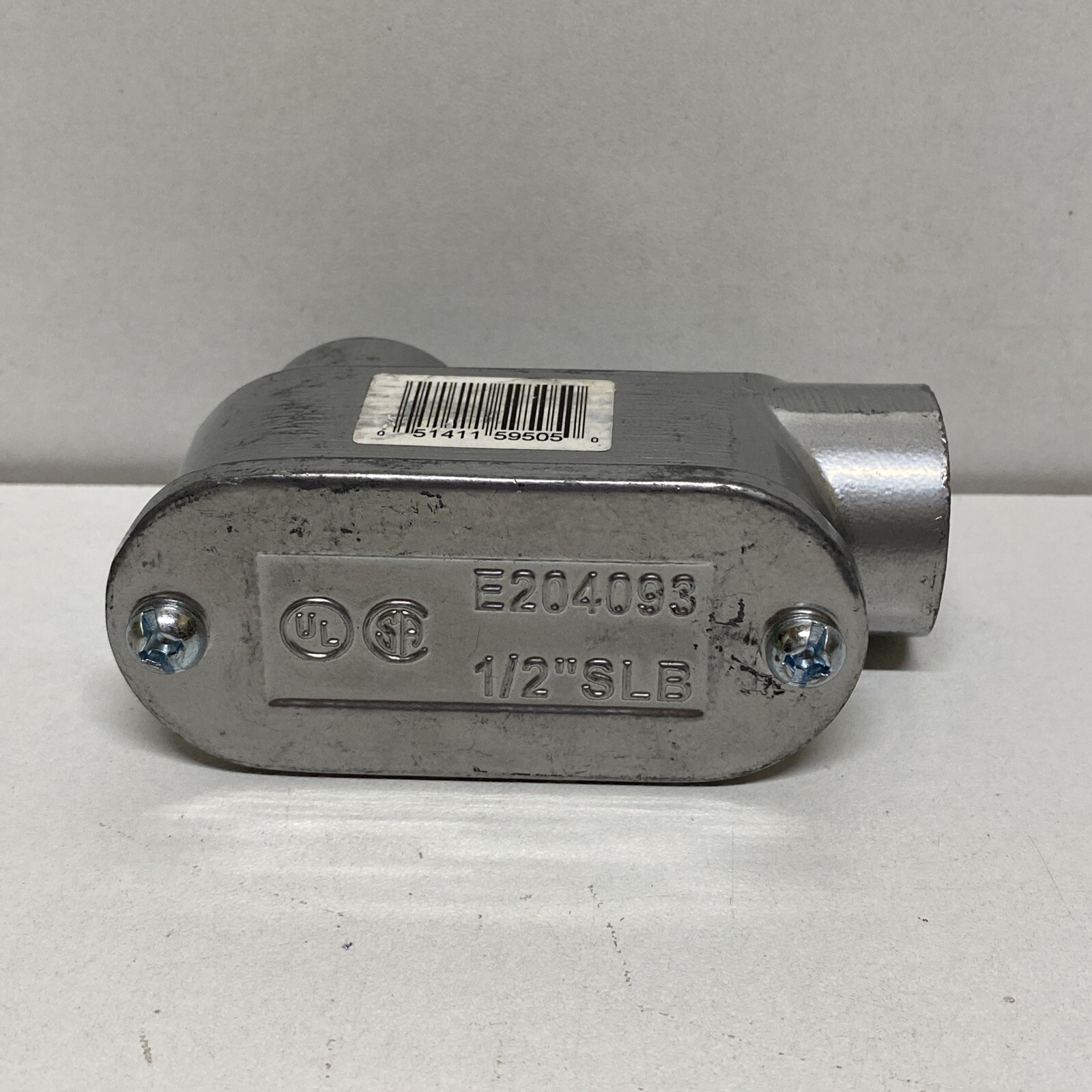 Halex 59505 Rigid Service Entrance Elbow 1/2" LB Conduit Body E204093 ...