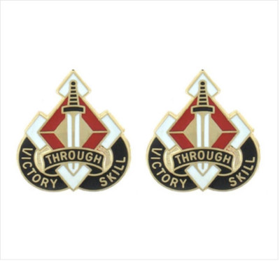 GENUINE U.S. ARMY CREST: MANEUVER SUPPORT COMMAND - VICTORY THROUGH ...