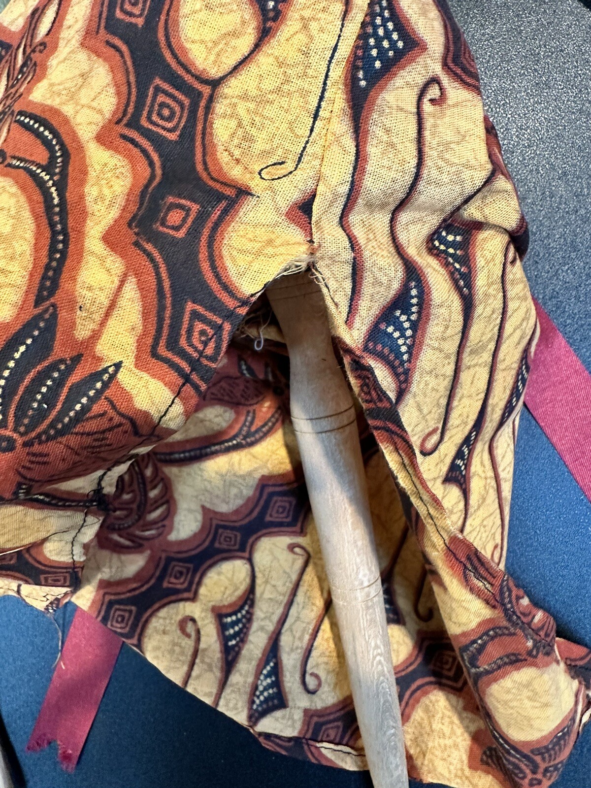 Indonesian Hand-carved & Painted Wooden Rod Puppet (Wayang Golek) Lady ...