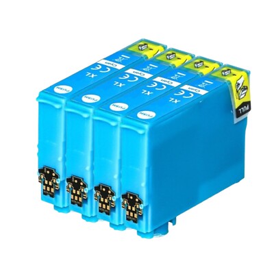 4 Cyan Ink Cartridges 29XL - Epson XP-245 XP-335 XP-345 XP-355 XP-432 ...