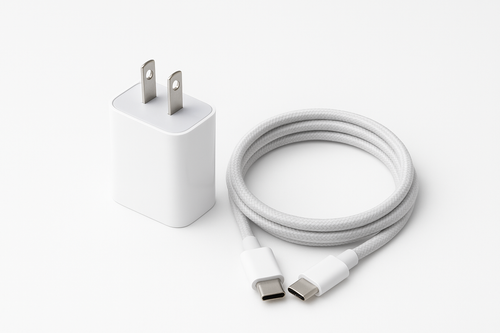 Apple 20W USB-C Fast Charger + Cable OEM Adapter for iPhone 15 Series ...