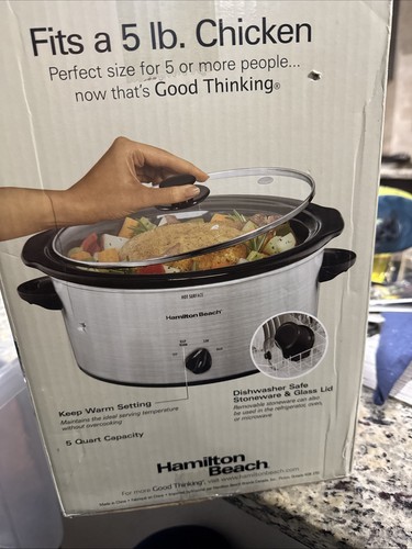 Hamilton Beach 5 Qt. Programmable Slow Cooker #33156R | eBay