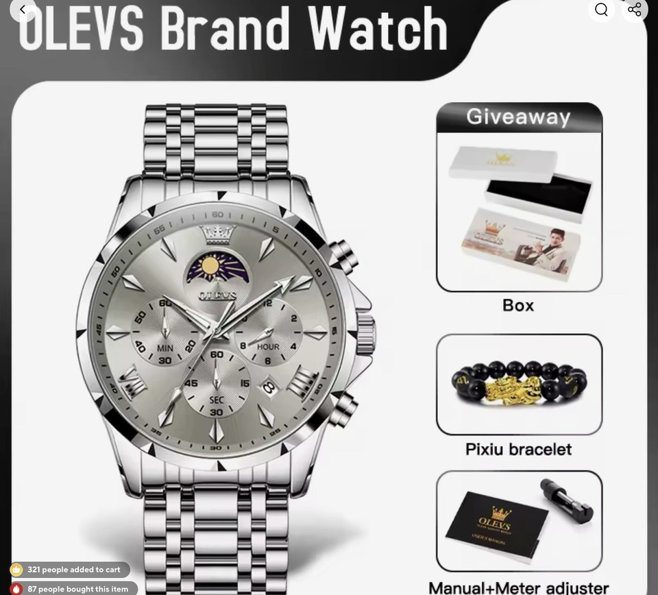 Olev’s Men’s Quartz Watch | eBay