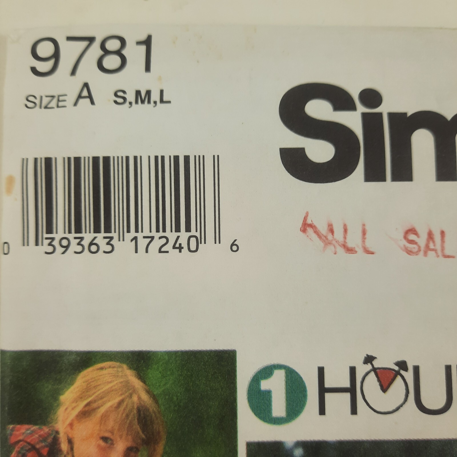 Simplicity Pattern 9781 Childs Winter Accessories '1 Hour Gifts' (S-M-L ...