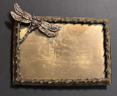 JAY STRONGWATER Pink Cassandra Dragonfly Picture Frame Swarovski ...