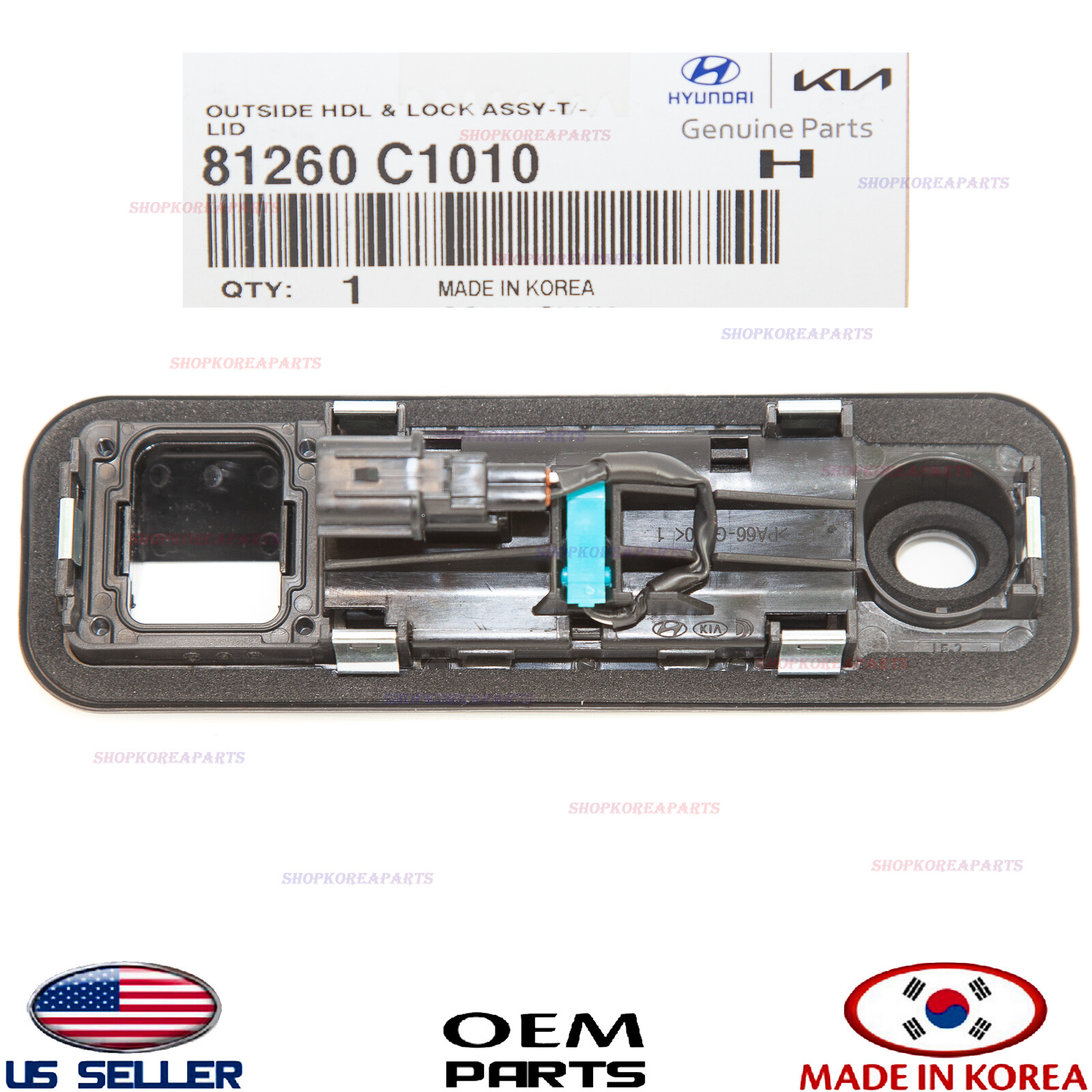 Genuine Outside Trunk Lid Lock Handle ⭐OEM⭐ HYUNDAI SONATA 2015-2017 ...