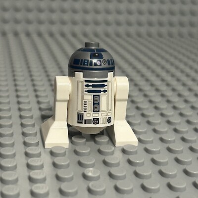 LEGO Star Wars R2-D2 Astromech Droid Minifigure Flat Silver Head ...