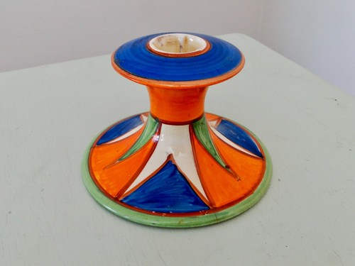Clarice Cliff bright 'Bizarre' Art Deco Candle Holder, 1927-1936 | eBay UK