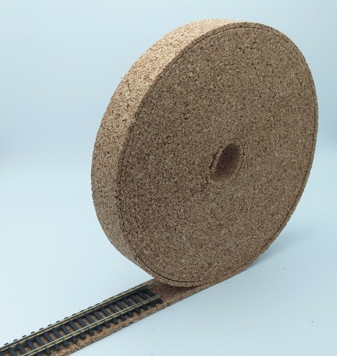 4mm X 35mm OO-gauge model railway cork track underlay roll (10m) | eBay UK