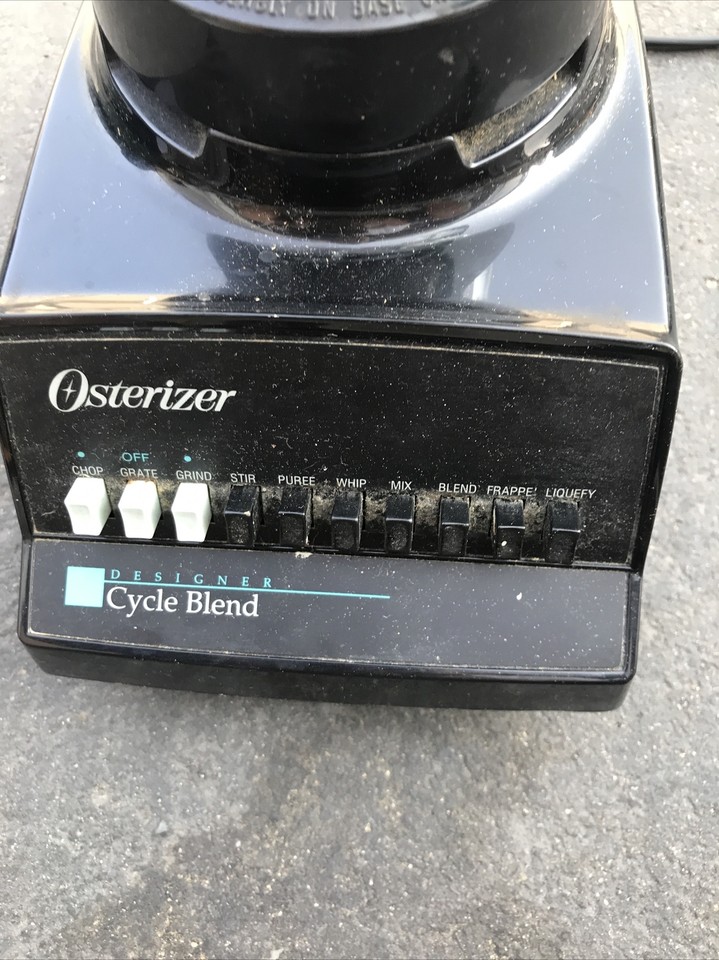 Vtg Osterizer Designer Cycle Blend 10 Speed Blender 5 Cup Glass Jar ...