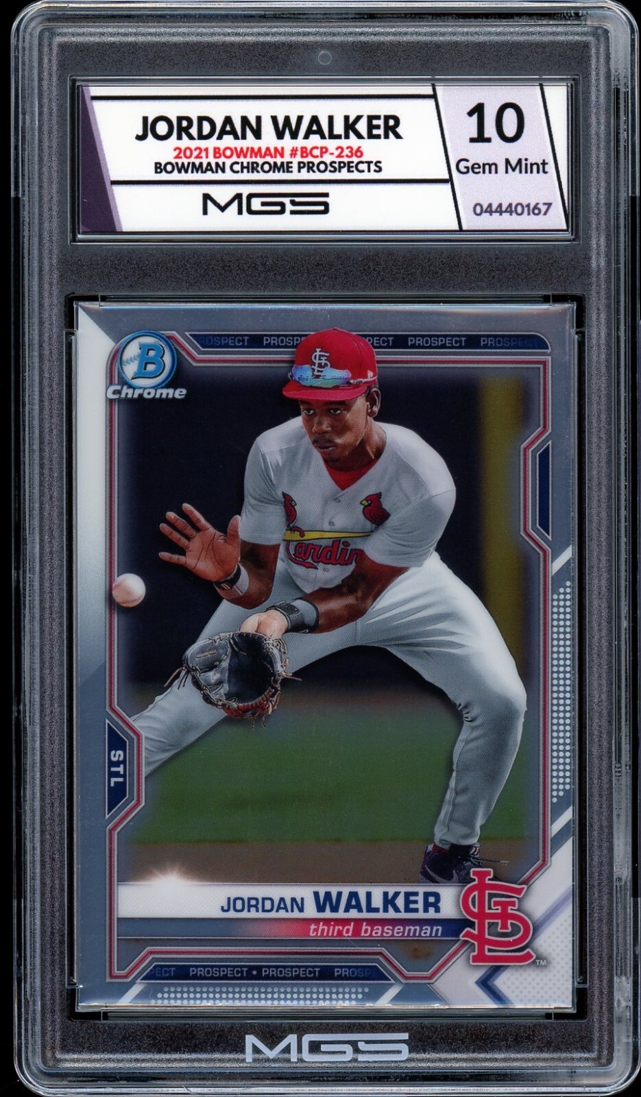 2021 Bowman Chrome #BCP-236 Jordan Walker ROOKIE CARD Graded 10 MGS Gem ...