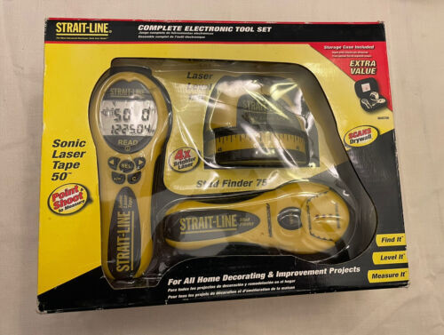 Strait-Line 3 Piece Laser Tool System Kit with Case Original ...