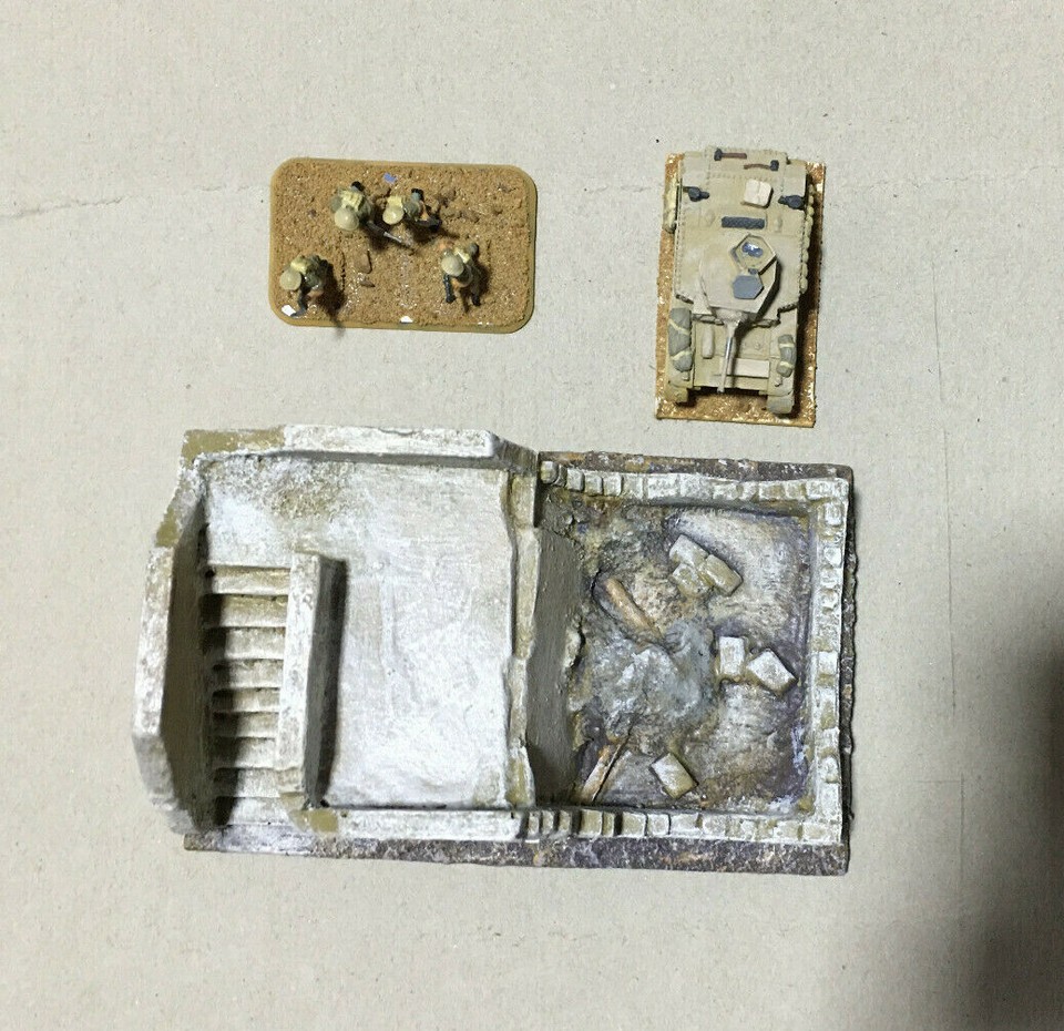 15MM 20MM - RUINED ARAB BUILDING -FLAMES OF WAR - PAINTED - 15-27 | eBay