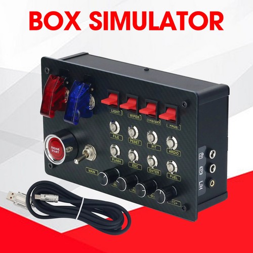 ZQSR Horizontal Button Box SIM Racing Control Box Simulator for Simagic ...