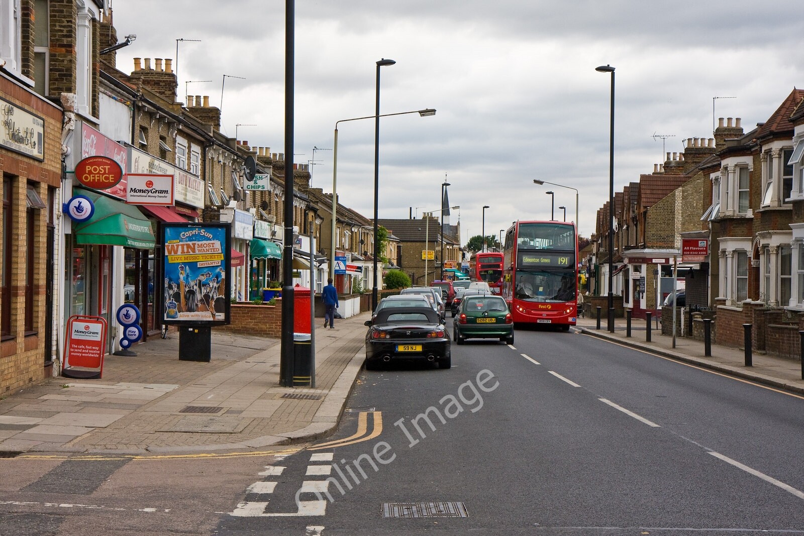 Photo 6x4 Lancaster Road Enfield/TQ3396 A busy scene on a Monday mid ...