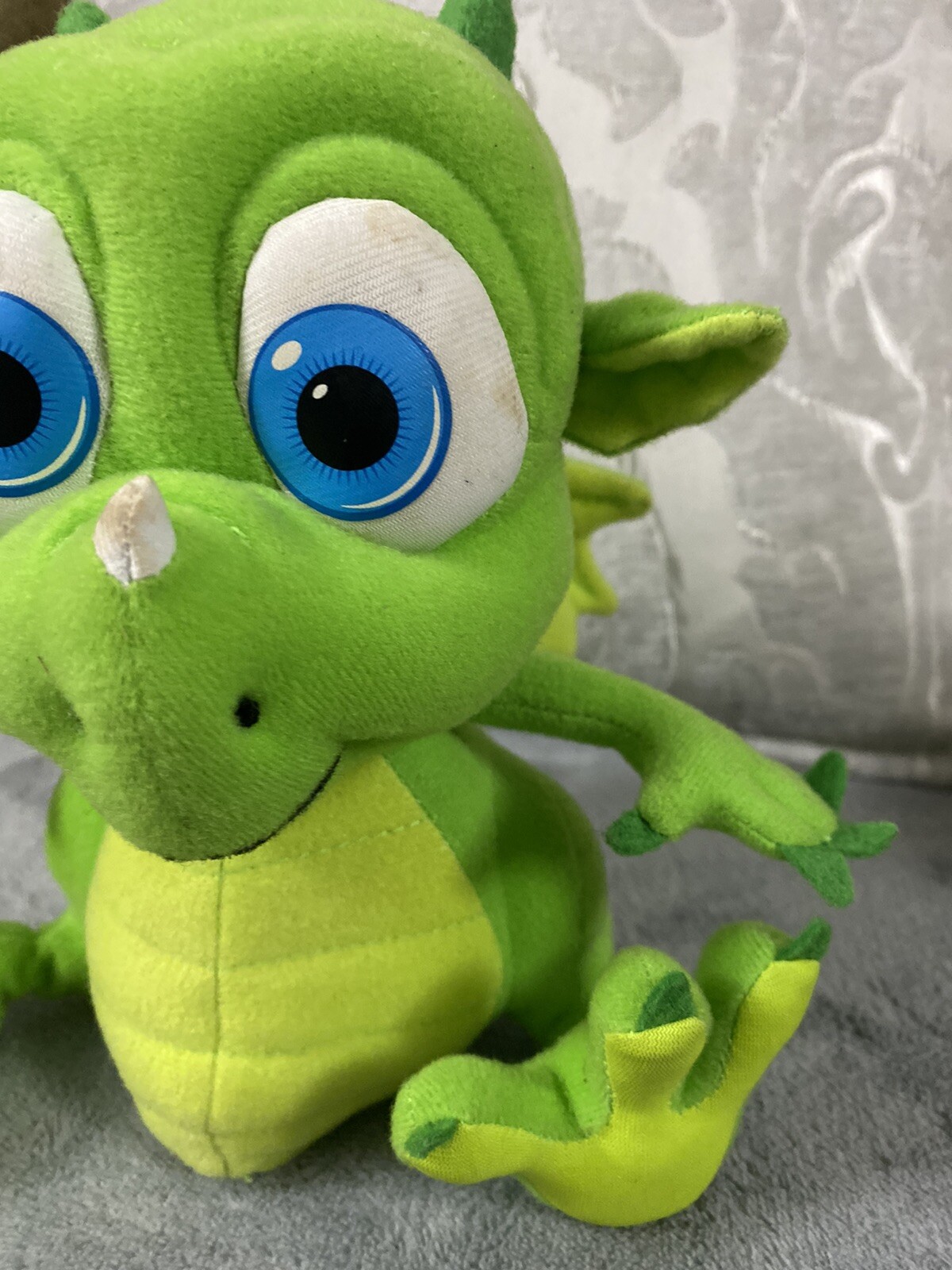 Jamster Singing Green Nessie The Dragon 9” Soft Toy Plush Vivid ...