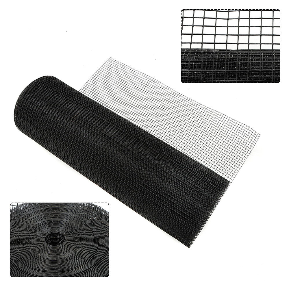 Vinyl Coated Hardware Cloth Black PVC Vinyl Coated Wire Mesh Hardware