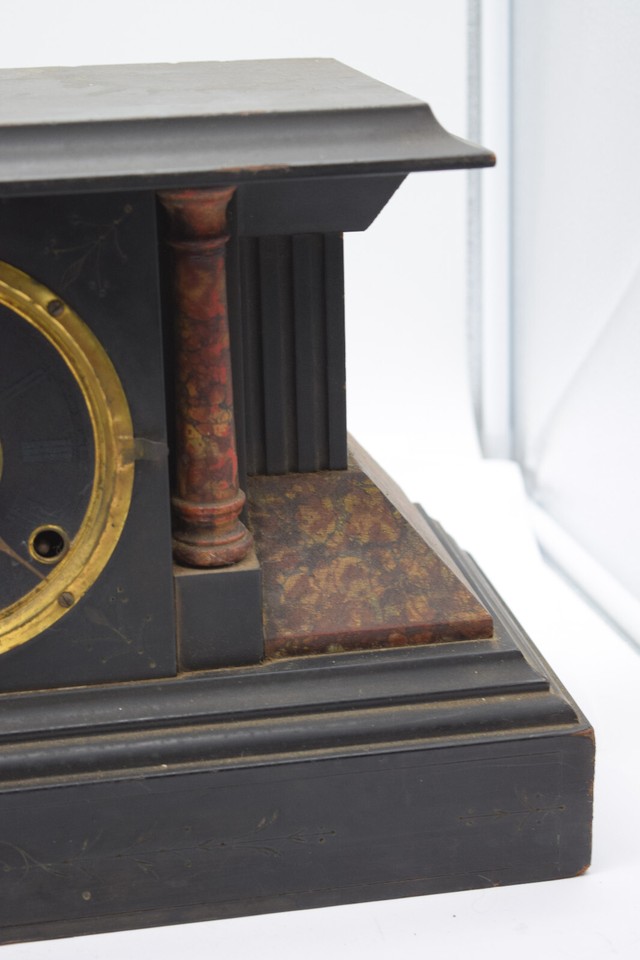 Antique E. Ingraham Mantle Clock Wood Case Parts/Repair! | eBay