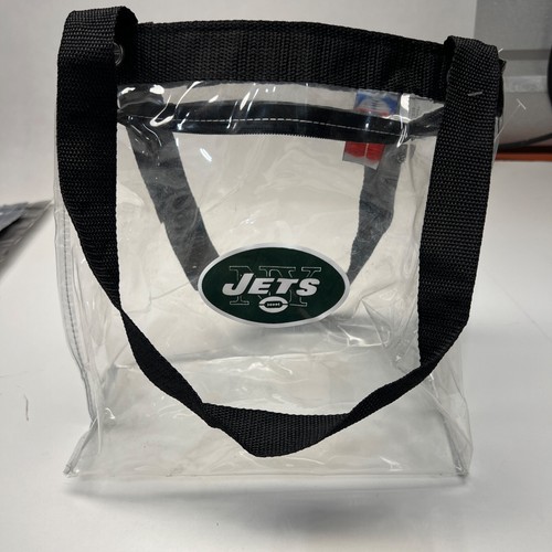 New York Jets Tote Bag Clear Zippered Carry Pouch NFL Official Merch | eBay