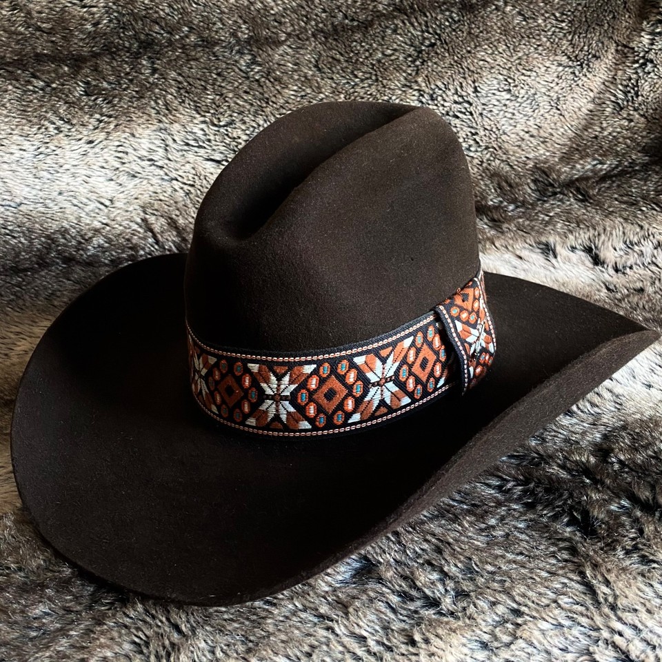 Stetson 4X Beaver Western Cowboy Hat Size 7 Vintage Brown with Original ...