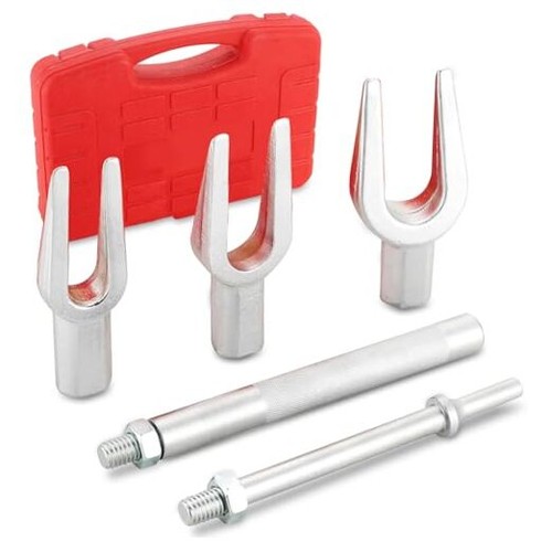 5-Piece Ball Joint Separator Tool, Pickle Fork Tool Set, Heavy Duty Tie ...