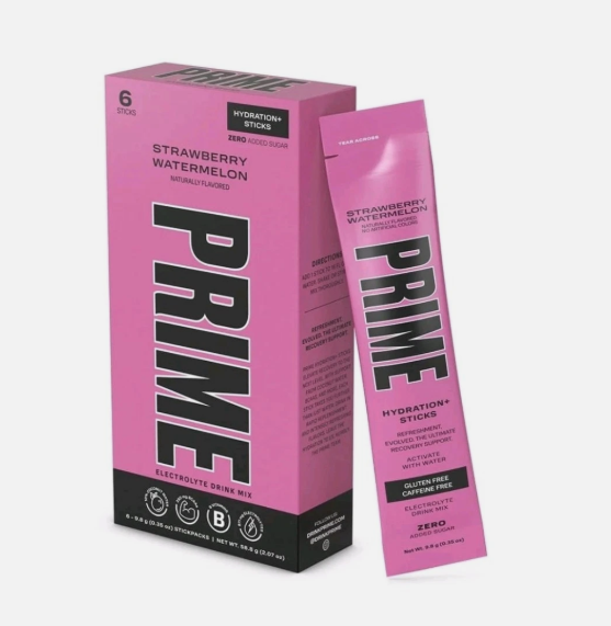 Prime Hydration Sticks Strawberry Watermelon 12 Boxes 72 Sticks old ...