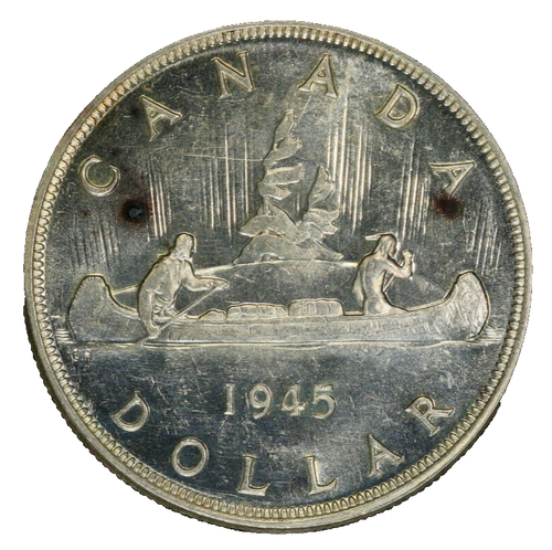Canada, 1945 George VI Dollar. PCGS MS 62. 38,391 Mintage. | eBay