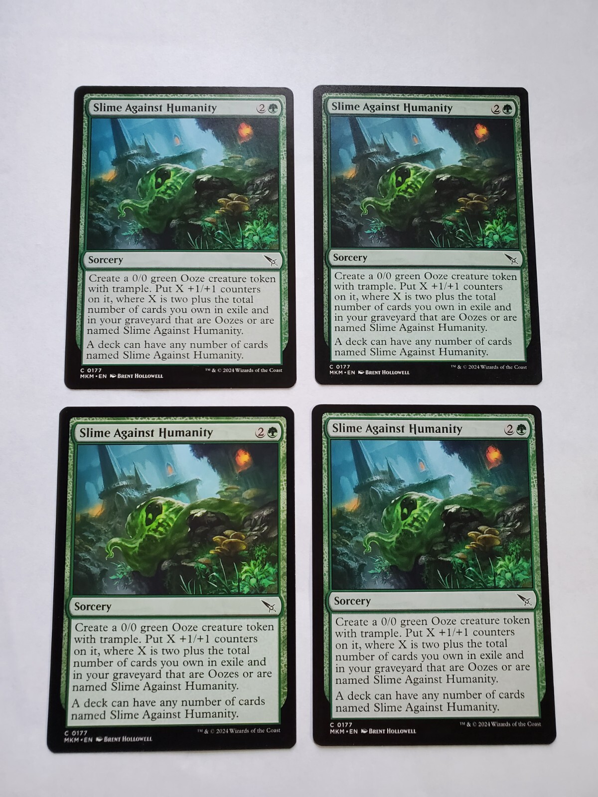 4x Slime Against Humanity - Murders at Karlov Manor - Near Mint - MTG ...