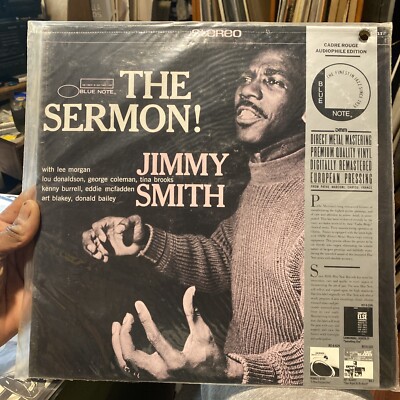 JIMMY SMITH The Sermon! BLUE NOTE LP 1984 dmm audiophile reissue SEALED ...