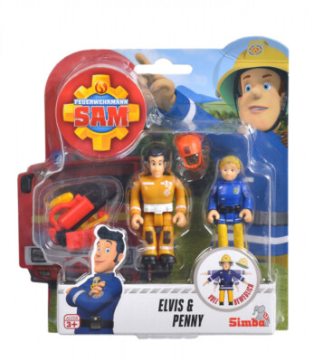 Simba 109251043 - Fireman Sam - Sam Figures Double Pack III, Elvis ...