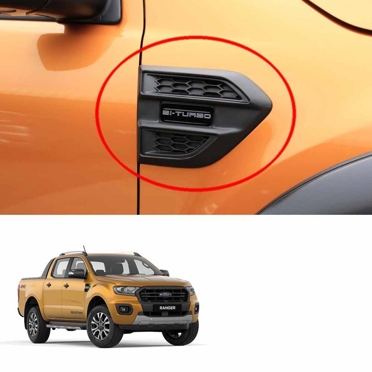 Lh Rh Matte Black Side Vent Cover Trim Garnish Fits Ford Ranger Pickup ...