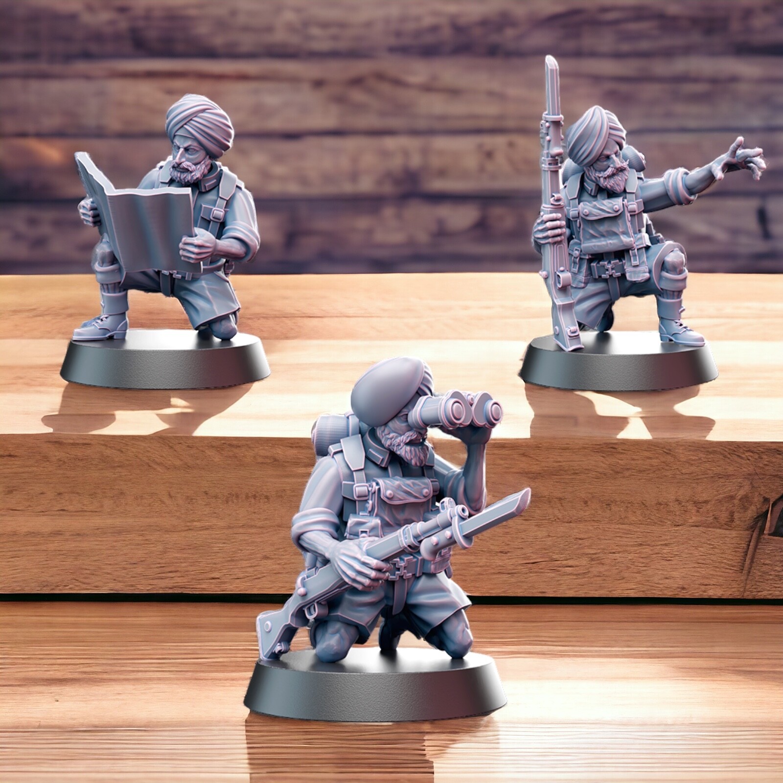 28mm WWII Indian Sikh Snipers & Forward Observers Wargames & Collectors ...