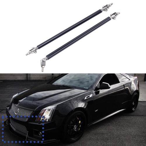 Adjustable Front Bumper Lip Splitter Spoiler Strut Rod Tie Support Bar ...