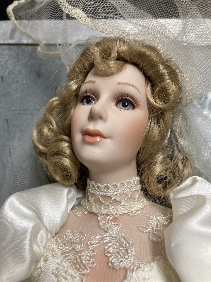 Jennifer Rose Bride Wedding Doll Sandra Kuck Hamilton Collection 18 ...