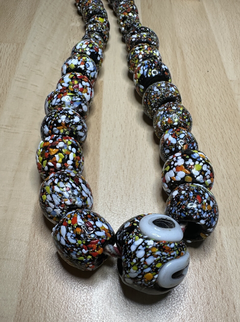 Vintage large glass Venetian African trade beads jewe… - Gem