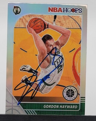 Gordon Hayward Signed 2019-20 Panini NBA Hoops Premium Stock Silver Prizm | eBay