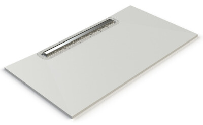 Aqua Dec Linear 3 impey floor former tray with waste optional tiled ...