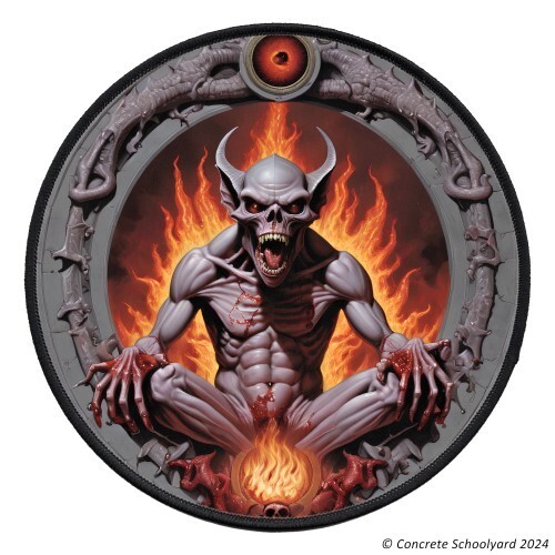 Metal Gargoyle Patch Up to 25cm, Large Iron On Jacket Backpatch, Biker ...